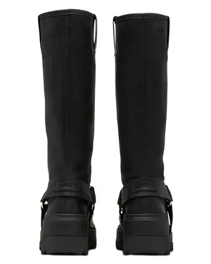 Sorel Joan Frwd Leather Tall Boots - Black/black