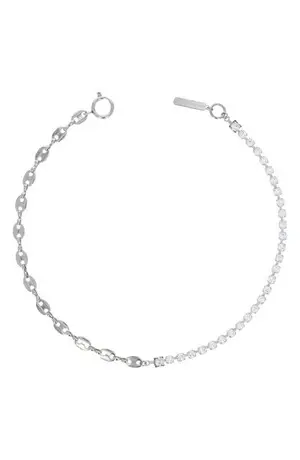 JUSTINE CLENQUET Gwen Choker Necklace - Palladium