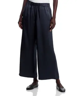 Eileen Fisher Wide Ankle Pants - Graphite