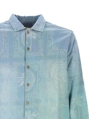 TOOCO Patterned Button-down Shirt