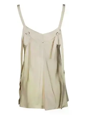 Sportmax Strap-detailed Tank Top - Neutrals