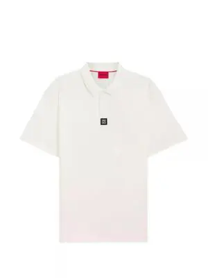 Hugo Logo-patch Polo Shirt - Neutrals