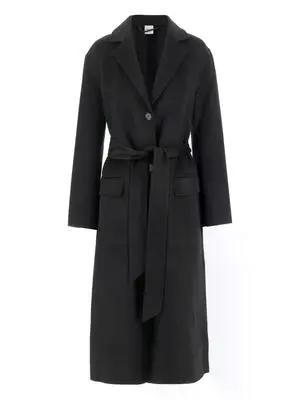 Aspesi Belted Wool Coat - Black