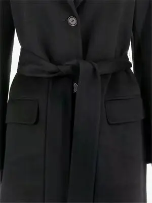 Aspesi Belted Wool Coat - Black