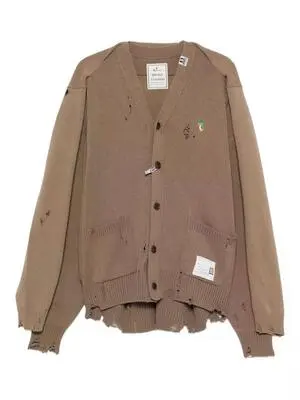 Mihara Yasuhiro Distressed Cardigans For Men