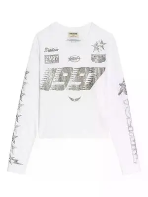 Zadig&Voltaire Embellished Long Sleeve Top