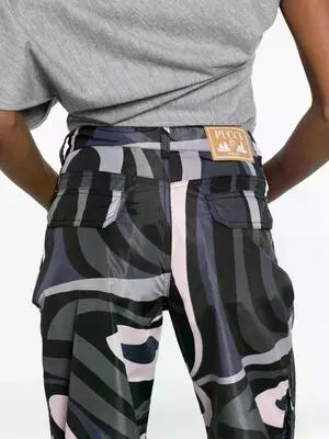 Emilio Pucci Marmo-print Cargo Trousers