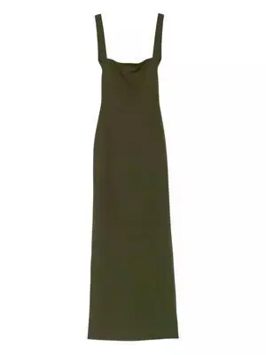 Solace London Square-neck Midi Dress