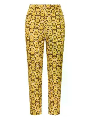 Malìparmi Printed Trousers - Yellow