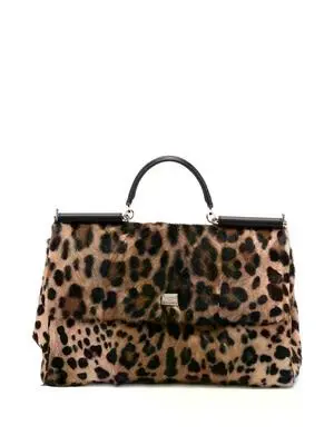 Dolce & Gabbana Leopard-print Tote Bag - Brown