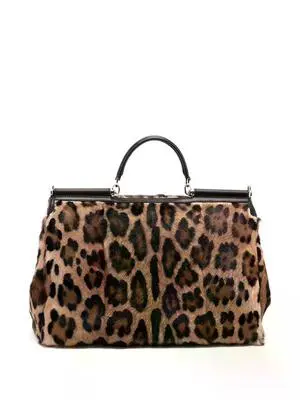 Dolce & Gabbana Leopard-print Tote Bag - Brown