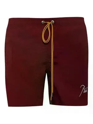 Rhude Logo Swim Shorts - Red