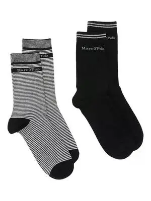 Marc O'polo Striped Socks - Black