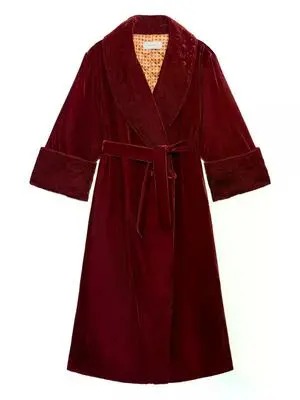 Malìparmi Quilted Velvet Robe - Red