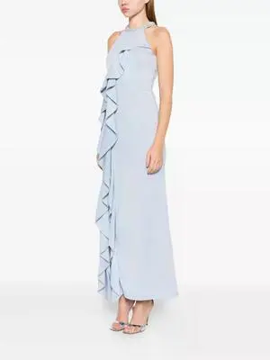 RAHIL HESAN Ruffled Gown