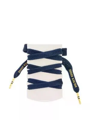 GOLDEN GOOSE Button-appliqué Shoelaces - Blue