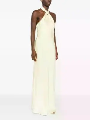 RAHIL HESAN Halterneck Sleeveless Gown