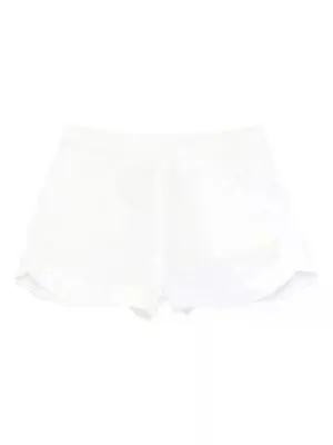Off-White Linen Shorts - White