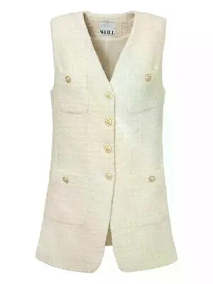 WEILL Tweed Button-up Gilet