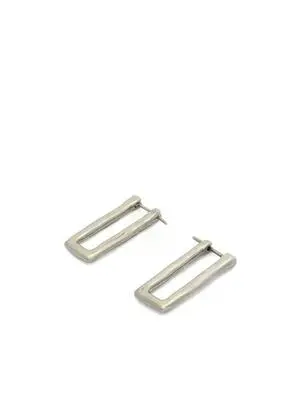 JIL SANDER Rectangular Hoop Earrings