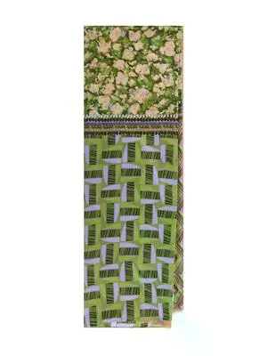 Malìparmi Floral Geometric Print Scarf - Green