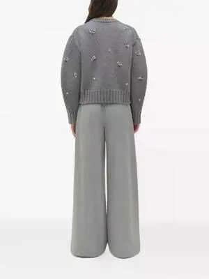 Simkhai Coraline Embellished Sweater - Grey