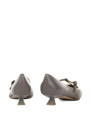CHANTAL T-strap Heel Pumps - Brown