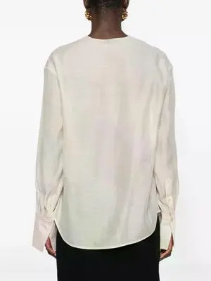 TOTEME Cowl Neck Long Sleeve Blouse