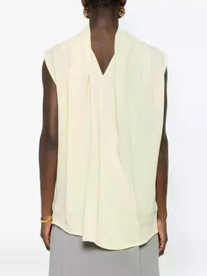 TOTEME Sleeveless Cocoon Blouse - Neutrals