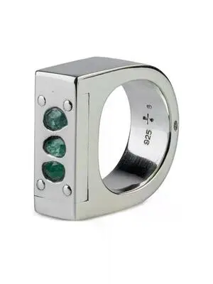 PARTS OF FOUR Plate Emerald Ring