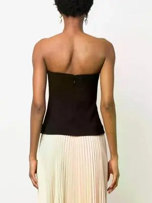 Co Strapless Stretch-crepe Top