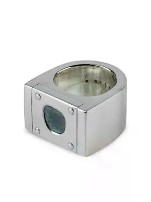 PARTS OF FOUR Sterling Ring With Diamond Embellishment