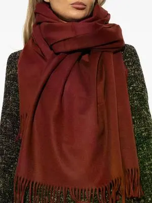 Max Mara Fringed Scarf - Red