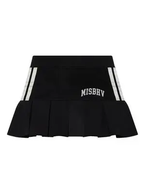 MISBHV Striped Pleated Mini Skirt
