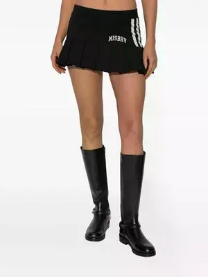 MISBHV Striped Pleated Mini Skirt
