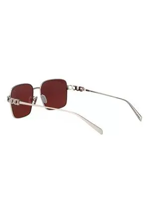 Gucci Square-frame Sunglasses - Silver