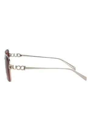 Gucci Square-frame Sunglasses - Silver