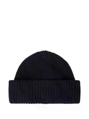 SLOWEAR Knitted Ribbed Beanie - Blue