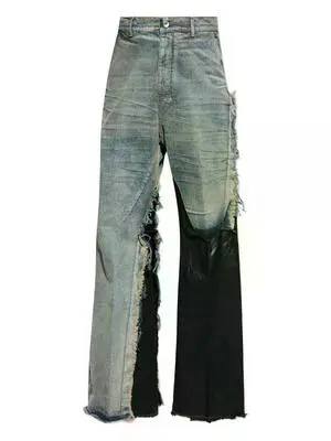Rick Owens Joris Ripped-panel Jeans - Blue