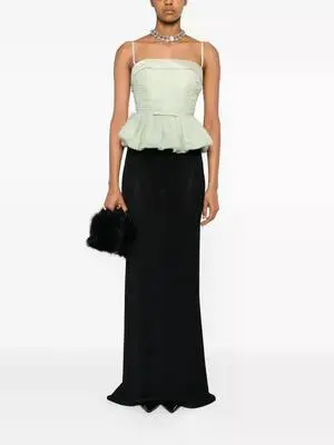 Viktor & Rolf Tulle Ruffle Sleeveless Top