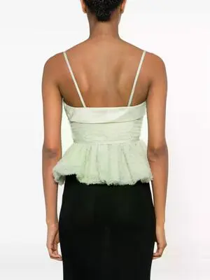 Viktor & Rolf Tulle Ruffle Sleeveless Top