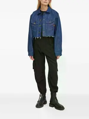 G-star Raw Frayed-edge Cropped Jacket