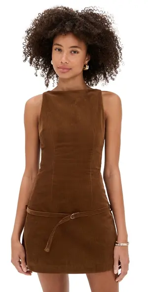 Lioness Cocquette Corduroy Mini Dress