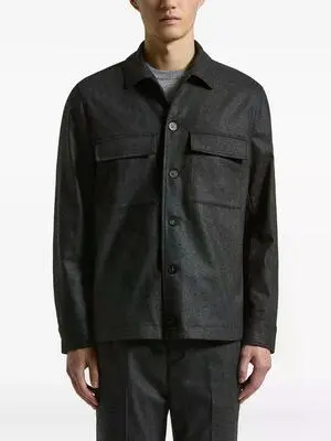 Peserico Pocket Button Jacket - Grey