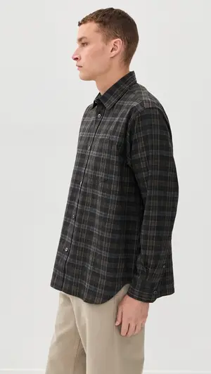 Norse Projects Ole Oversized Wool Check Shirt