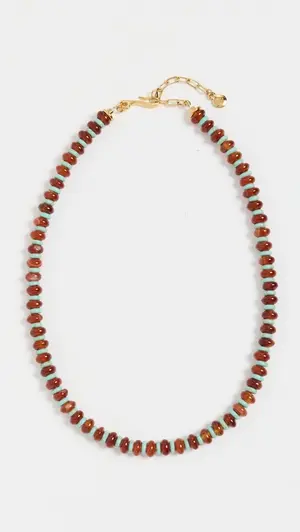 MAYAMAR Agate And Turquoise Beaded Necklace