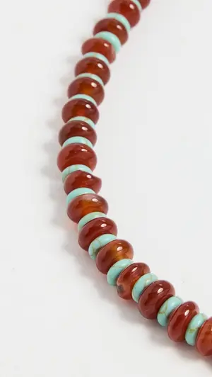 MAYAMAR Agate And Turquoise Beaded Necklace
