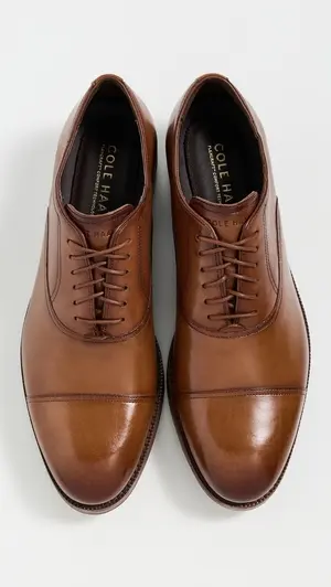 Cole Haan Ledley Grand Cap Toe Oxford Dress - Ch British Tan/dark Natural
