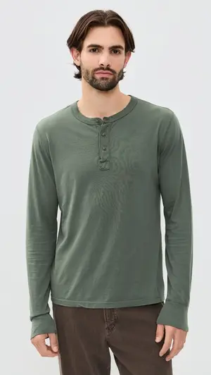 S.k.u. Long Sleeve Supima Jersey Henley