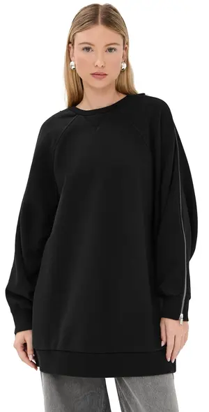 HALFBOY Zip Over Crew Neck